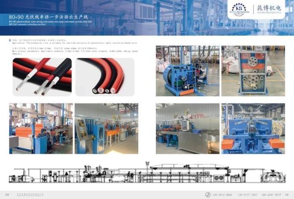 Quality Photovoltaic Wire String Extrusion One Step Extrusion Production Line 200m/Min for sale
