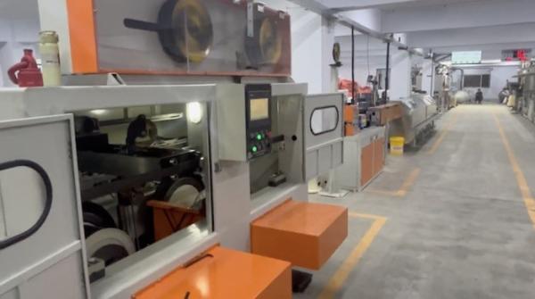 Quality PVC TPE Materials Wire Extrusion Machine Double Head Coiling for sale