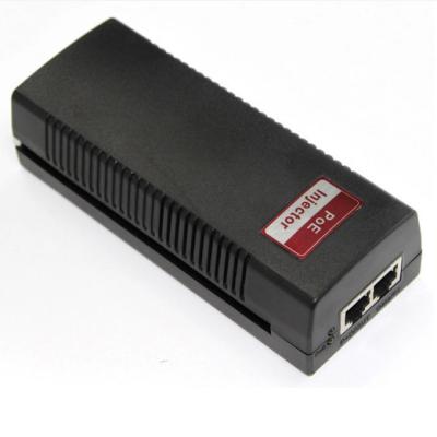 Китай Инжектор PoE порта гигабита одиночный, IEEE 802.3af, 2*Gigabit порты медного кабеля RJ45, 15.4W продается