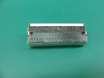 Cina 100Base-T 1 x 4 multi 4 porto Jack modulare RJ45 con magnetica integrata LED in vendita