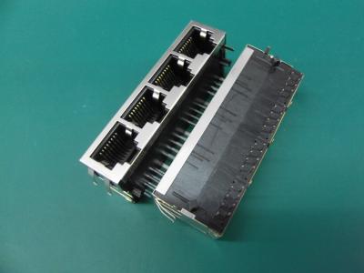 Cina 802,3 Porto RJ45 Magjack di norma 4 di POE con il trasformatore, lega per saldatura KRJ-405QJNL di Wave in vendita