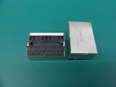 Cina 10/100/1000Base-T 10P8C POE RJ45 i connettori 1 da 90 gradi x 2 abitudine di IEEE 802,3 del porto in vendita