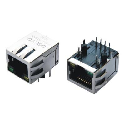China Nettomodulare Steckfassungen des brücken-Netz-Filter-RJ45 versehen Eintritt 10/100Base 1 * 1 Hafen mit Seiten zu verkaufen