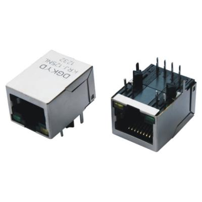 China PCB-de Filterschakelaars van de Netwerkrj45 Modulaire Hefboom HR911103A, LEIDEN Lusje neer Te koop