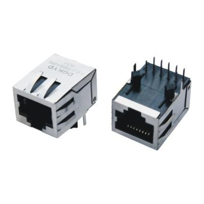 中国 女性 1000base 90 程度 RJ45 は EMI 指フィルター タブが付いている港ジャックを選抜します 販売のため