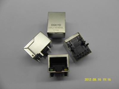 China Vorsprung hinunter 100M Schild RJ45 modularer Jack, einzelner Netz-Filter-Hafen mit LED zu verkaufen
