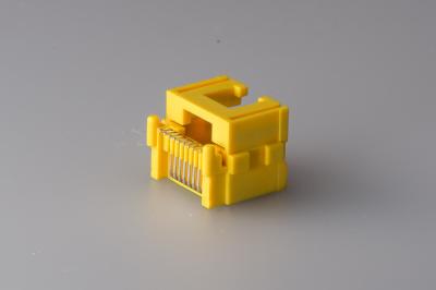 中国 沈降の版の黄色の SMT RJ45 モジュラー ジャックのコネクター メスのジャック 販売のため
