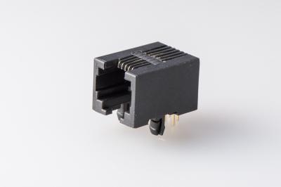 China 6P6C 90 Graadrj45 Modulaire Hefboom, Wijfje van de de Schakelaar Volledige Plastic Enige Haven van RJ45 het Modulaire Te koop