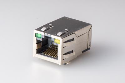 中国 単一の港 SMD モジュラー ジャック Rj45、導かれた脈拍 J3011G21DNL の変圧器との Rj45 販売のため
