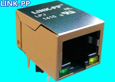 China Prj-005A RJ45 Modulaire Vrouwelijke Jack met Gealigneerde LEDs LPJ0011HBNL 10/100base-t Te koop