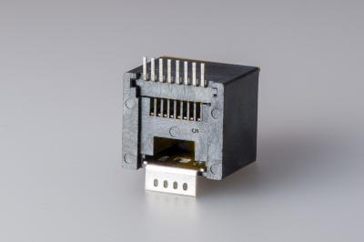 中国 180 度の上は RJ45 モジュラー ジャック 8P8C SMT のメス コネクタに入ります 販売のため