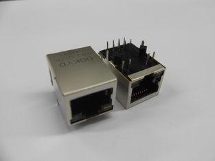 中国 PBT は黒い磁気 RJ45 ジャックの 10/100base タブ導かれるなしの RJ45 変圧器を保護します 販売のため