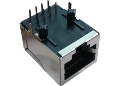 China Gigabit PoE+ de HFJ11-LGHRPERL/conector do ponto de entrada RJ45 bloqueador comum Jack do modo da Aba-Para baixo à venda