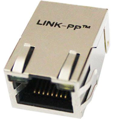 China Único conector Magjack do ponto de entrada RJ45 do porto com 8 Pin, comprimento 25.40mm à venda