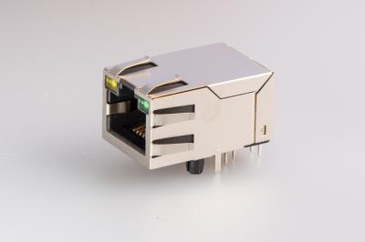 China Poder sobre o Ethernet/ponto de entrada Rj45 Jack + Base-TX 10/100 com módulo magnético à venda