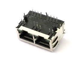 China RJ45 o multi porto dos conectores 10/100Base-TX (1x2) integrou o conector do magnetics (o ICM) à venda