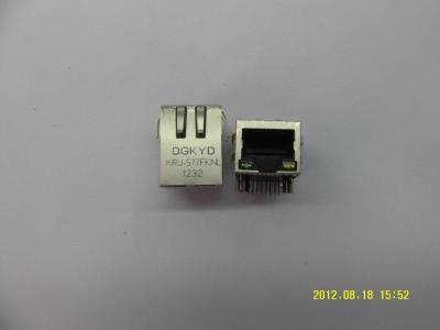 Китай 10/100MHZ 1 * 1 платы фильтр передатчика вниз, RJ45 определяет штырь порта 8P8C цилиндрический с водить продается