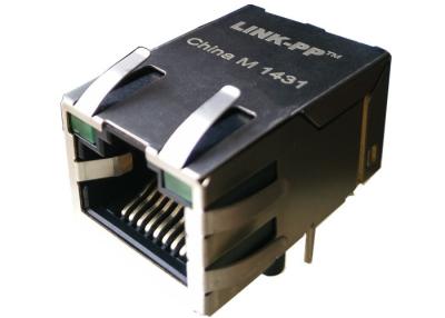 Cina HFJT1-E1G41-L12RL RJ45 con il bordo integrato di sviluppo del PWB di vias di magnetica 10 in vendita