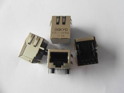 Cina 10/100Base-TX linguetta giù LED RJ45 con il trasformatore integrato di magnetica in vendita