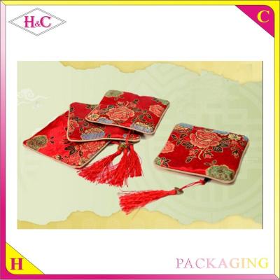 China Luxury silk cloth bag for jewelry packaging gift bag for sale