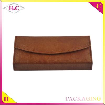 China Handmade luxury leather pen display box for sale