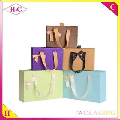 China Handmade reusable kraft paper gift packaging boxs for sale
