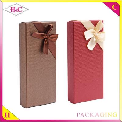 China Luxury reusable paper ribbon gift box for sale