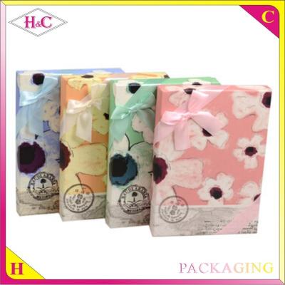 China Luxury handmade oil painting paper gift box for sale