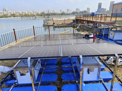 China 30-40dB Ultra Quiet Solar Powered Micro Pore Aerator For Off Grid River Treatment for sale