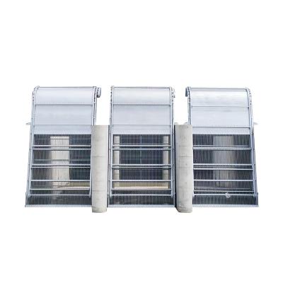 China Oblique Pointed Rake Teeth Grille Cleaner Water Conservancy Heavy Duty Screening Device for sale