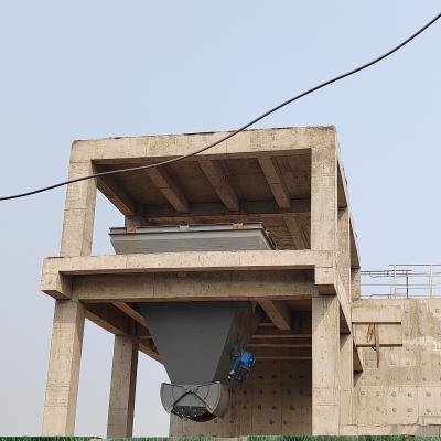 China Anti Corrosion Noiseless Electric Mud Hopper for Sludge Cake Storage and Transport for sale