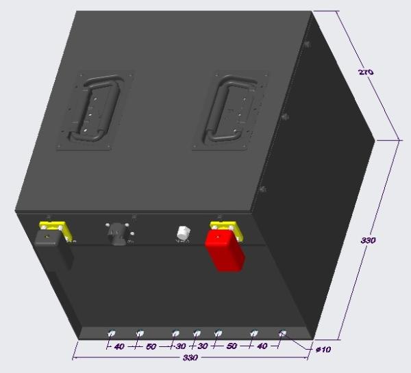 Quality Iron Enclosure 48v Golf Cart Lithium Battery 105Ah Yamaha Ezgo 150A BMS for sale