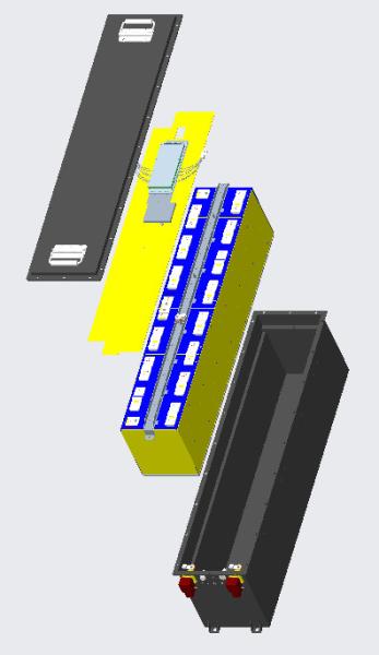 Quality High Efficiency 48V 230Ah Li Ion Golf Cart Battery Space Saving Design for sale