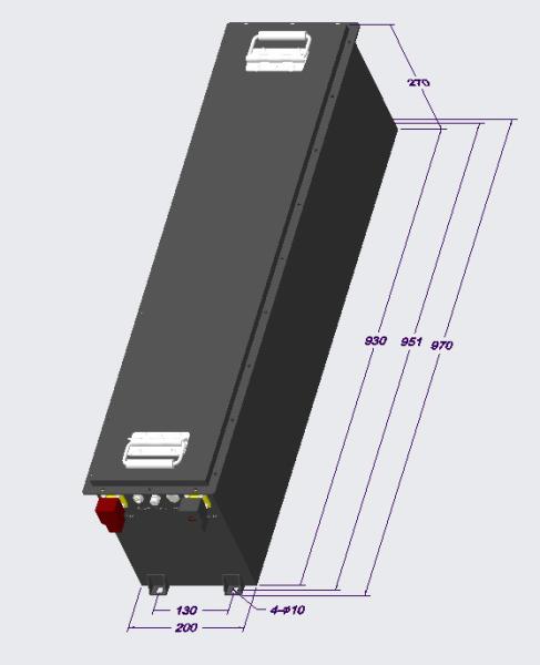Quality High Efficiency 48V 230Ah Li Ion Golf Cart Battery Space Saving Design for sale