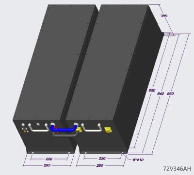 China 2.8" Display Golf Cart Lithium Ion Battery 72V 346Ah Lithium Golf Cart Batteries for sale