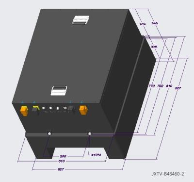 China Bateria de 48V 460AH para empilhadeiras industriais - Performance robusta de ciclo profundo à venda