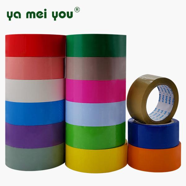 Quality 50micros Thick BOPP Colored Tape Heavy Duty Colored Carton Sealer For Logistics for sale