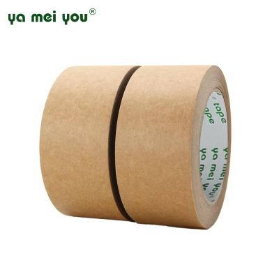 China 20mm Width Waterless Self Adhesive Brown Paper Tape For Carton Sealing High Tack for sale
