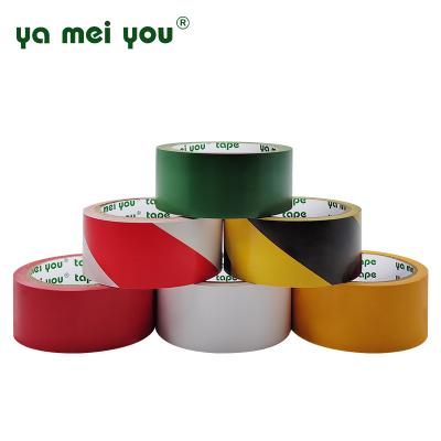 China PVC Waterproof Floor Marking Tape Caution Hazard Lane Safety Warning 50mm Width for sale