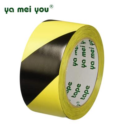 China OEM Hazard Warning PVC Floor Line Marking Tape Wear Resistant Industrial Grade for sale
