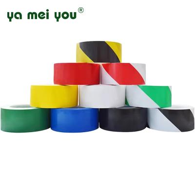 China Abrasion Resistant Color PVC Floor Marking Tape Hazard Identification Lane Safety Warning for sale
