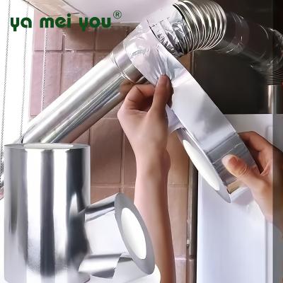 China Private Label Fireproof Aluminium Foil Tape Hand Tearable Oil Resistant For Protection for sale