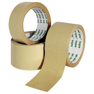 China Strong Kraft Packing Tape Natural Brown Paper Tape For Boxes Parcels And Shipping for sale