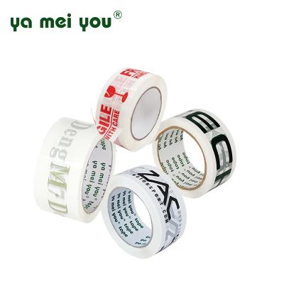 China Crystal Clear Custom Printing BOPP Tape Roll High Adhesion For Carton Sealing for sale