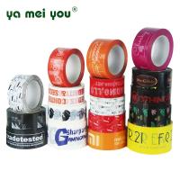 Quality Strong Adhesion Crisp Printed BOPP Tape Customizable LOGO Eco Friendly Single for sale