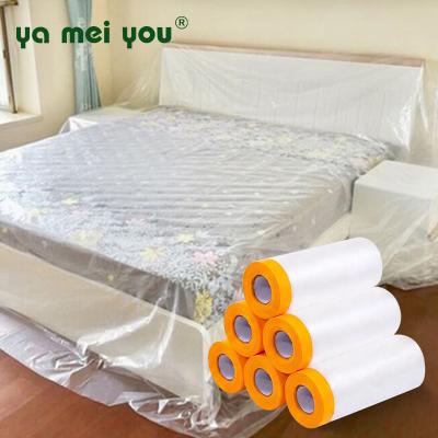 China Household Dust Protection Wrap Masking Film For Furniture Air Conditioner Cover for sale