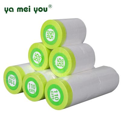 China Dust Proof PE Green Paint Decoration Protection Film For Cars Furniture 10m-100m for sale