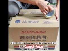 45mm width silent tape logistics express packaging tape low noise oem logo