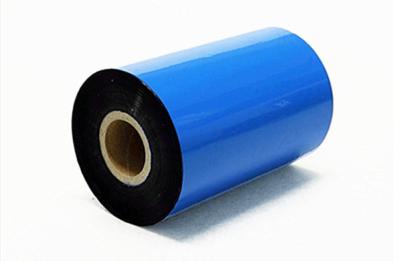 China Wax barcode ribbon blue leader tape for sale