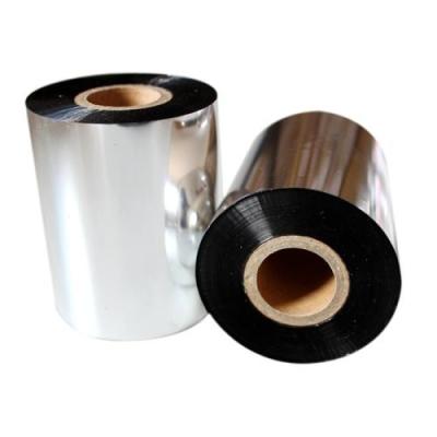 China Black resin ribbon one inch ribbon 110*300 silver leader tape for sale